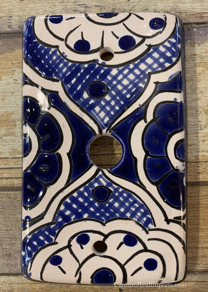 Mexican Talavera Cable Switch Plates TCSP006 – Camino Real Imports