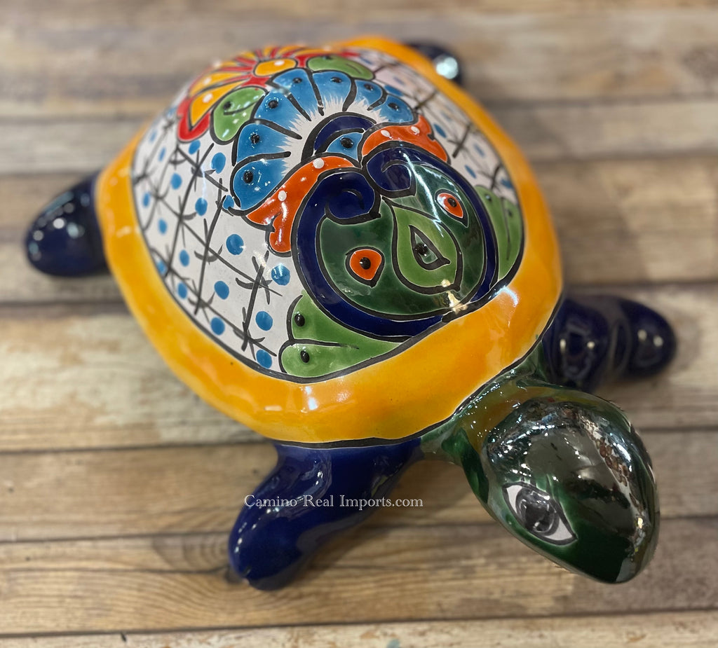 Talavera Wall Decor Turtle 10" Hand Painted – Camino Real Imports