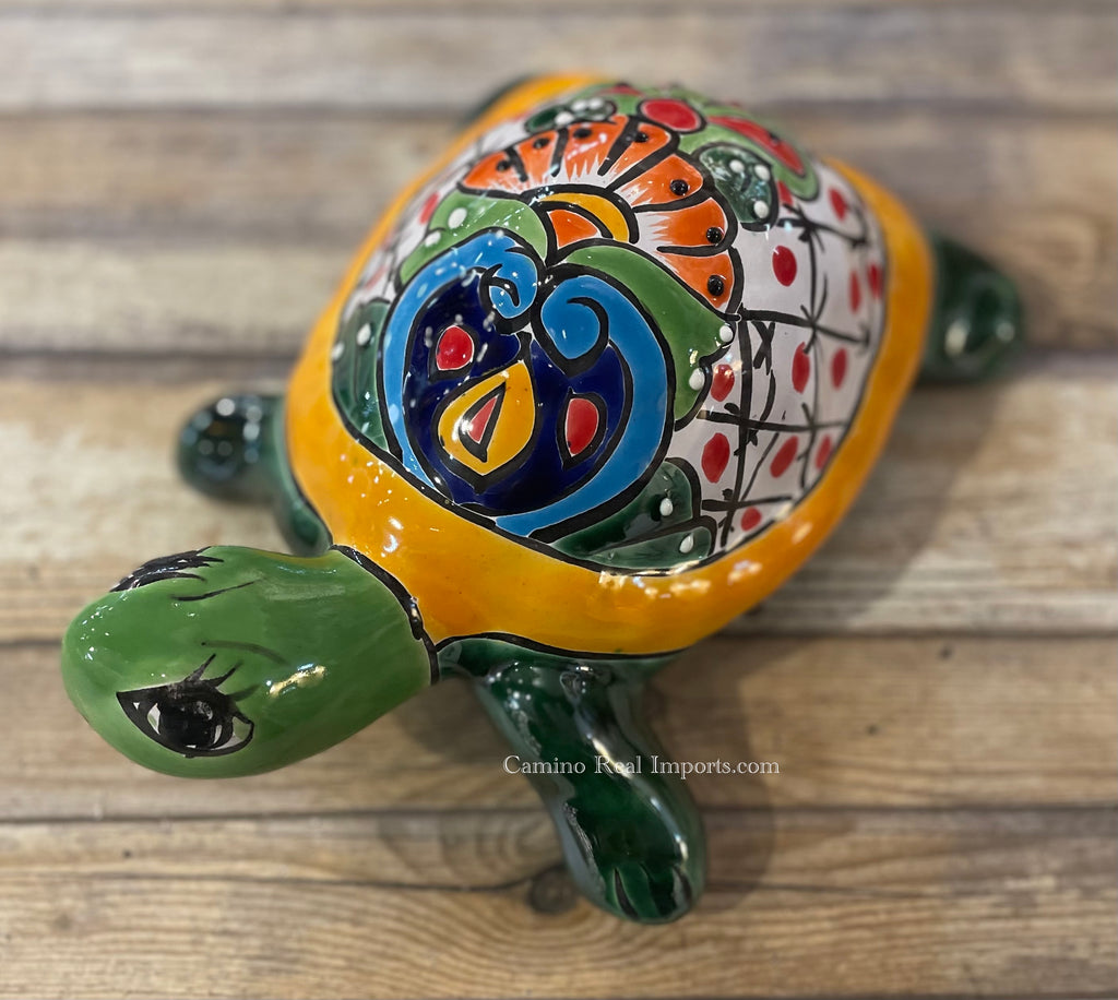 Talavera Wall Decor Turtle 12" Hand Painted Made In Mexico – Camino ...