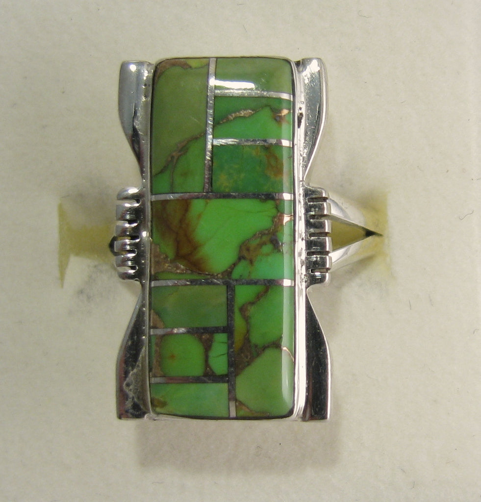 Gaspeite Ring Sterling Silver size 6 TSC046 – Camino Real Imports