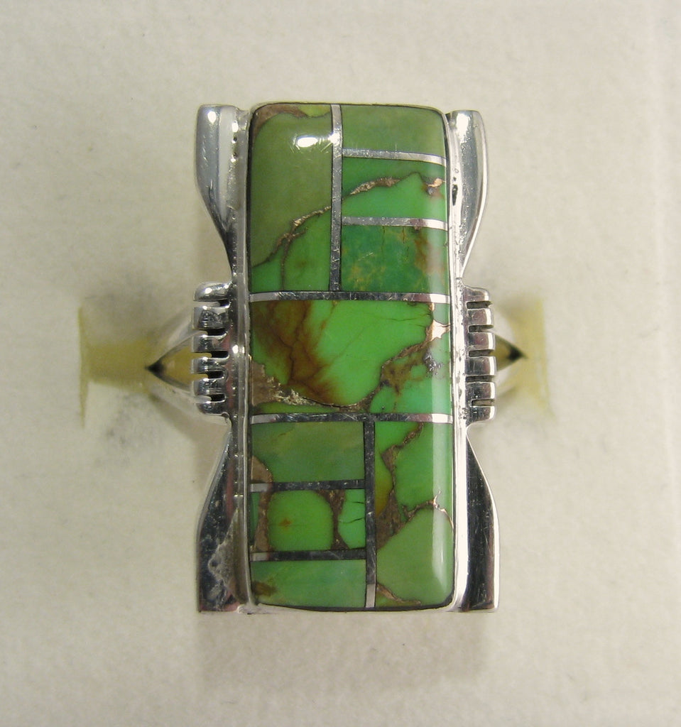 Gaspeite Ring Sterling Silver size 6 TSC046 – Camino Real Imports