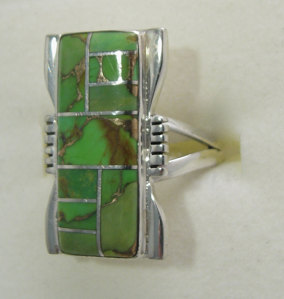 Gaspeite Ring Sterling Silver size 6 TSC046 – Camino Real Imports