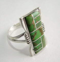 Gaspeite Sterling Silver Cross Pendant From New Mexico Stamped ...