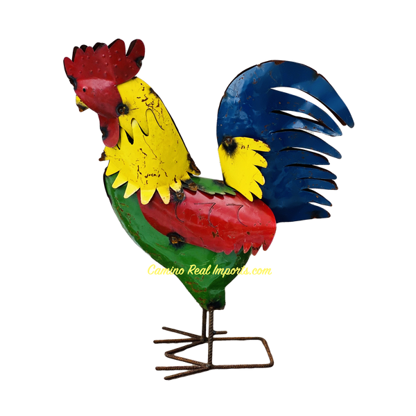 Rustic Metal Golden Rooster 27" Tall Garden Decor MTRR27001 – Camino ...